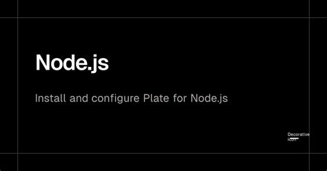 Nodejs Plate