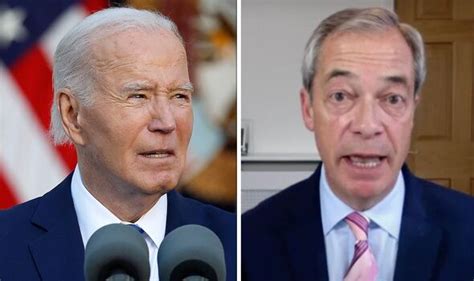 Nigel Farage Savages Joe Biden After Us President Pardons Hard Partying