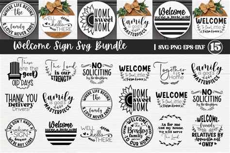 Welcome Sign Svg Bundle Gráfico Por Craftart · Creative Fabrica