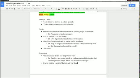 Hook Bridge Thesis Youtube