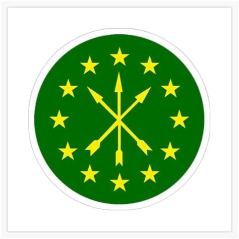 Circassian Flag Sticker Vinyl Decal Bumper Sticker 5