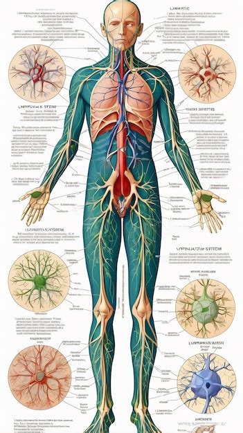 Detailed Lymphatic System Concept Art Premium Ai Generated Image