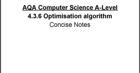 Aqa A Level Computer Science Concise Notes I Pmt Education