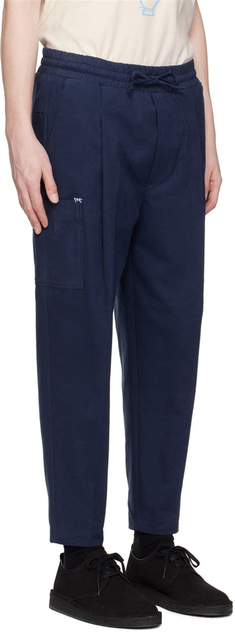 Drôle De Monsieur Navy Le Pantalon Signature Cargo Pants Drôle De