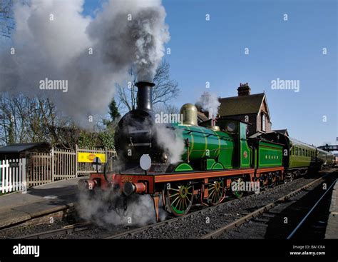 Wainwright C Class Locomotive No 592 Pulls Out Of Sheffield Park
