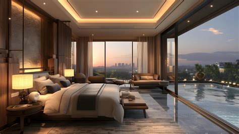 Premium Photo The Interior Design Of A Luxury Hotel Room