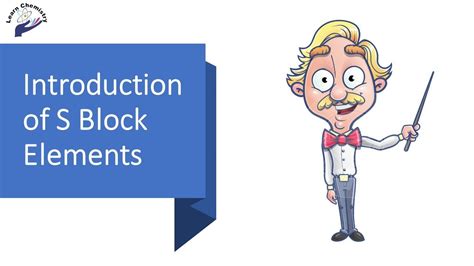 Introduction Of S Block Elements College Chemistry Class YouTube