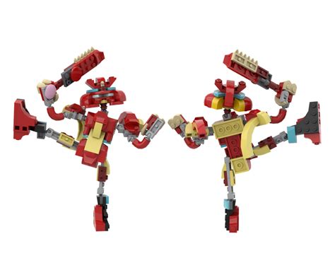 Lego Moc Chipmunk Samurai Mec By Schwimpy Rebrickable Build With Lego