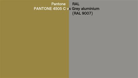 Pantone 4505 C Vs Ral Grey Aluminium Ral 9007 Side By Side Comparison