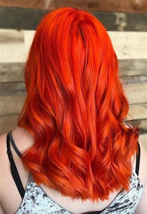 59 Fiery Orange Hair Color Shades To Try Bright Orange Red Hair Red