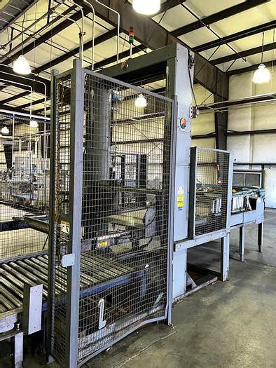 Used Palletizer A B C Model Node 7 Automatic Wulftec Wrapper 16 18