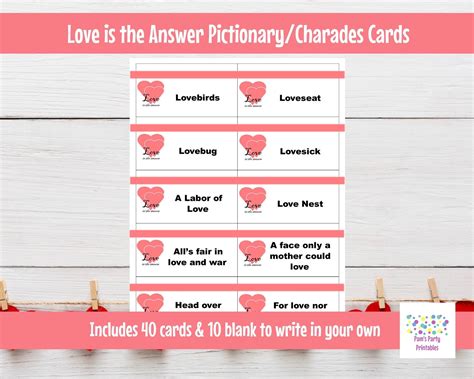 Wedding Words For Pictionary 60 Photos
