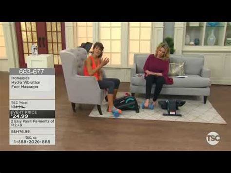 Homedics Hydra Vibration Foot Massager With Rosalie Brown On Tsc Youtube