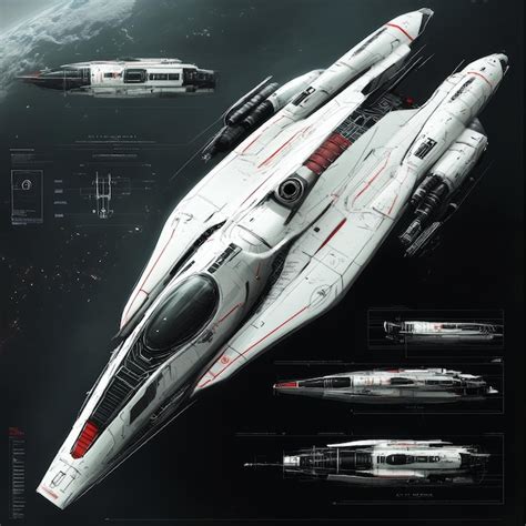 Futuristic Spaceship Design Sci Fi Spaceship Illustration Spaceship