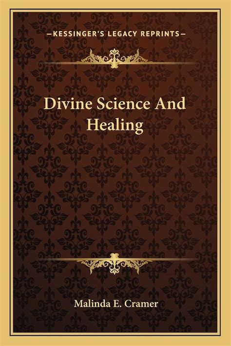 Divine Science And Healing Book By Malinda E Cramer Tp Healing Books Science Healing