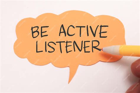 Premium Photo Be An Active Listener Business Motivational