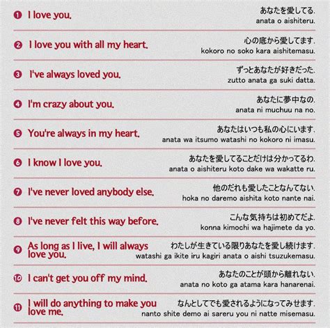 I Love You In Japanese