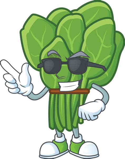 Spinach Cartoon Character Style 19829931 Vector Art At Vecteezy