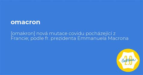 Omacron Čeština 20