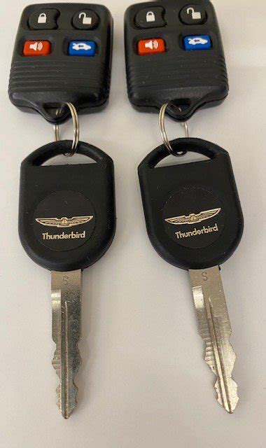 2002 2005 Thunderbird Key Emblems Ford Thunderbird Forum Club Group 1955 2005 Models