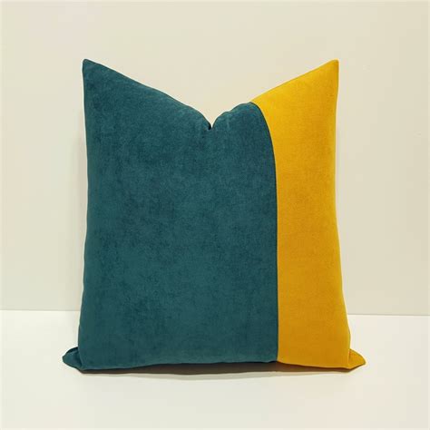 Yellow Teal Gray Etsy