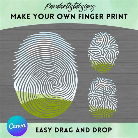 Diy Make Your Own Finger Print Design On Canva With Easy Drag And Drop