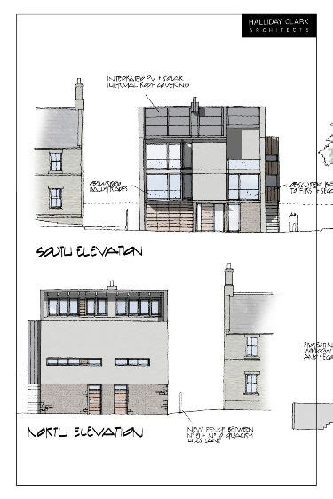 Elevations Illustration Quarry Hill Sustainable Architecture New