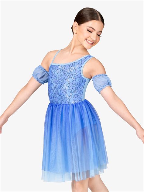 Girls Asymmetrical Flutter Performance Dress Elisse El760c