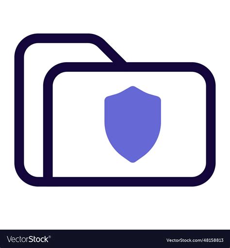 Use Password To Encrypt Data In The Folder Vector Image