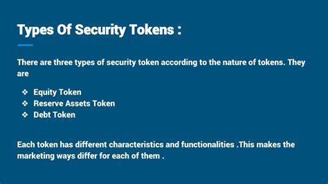 Ppt Security Token And Types Powerpoint Presentation Free Download