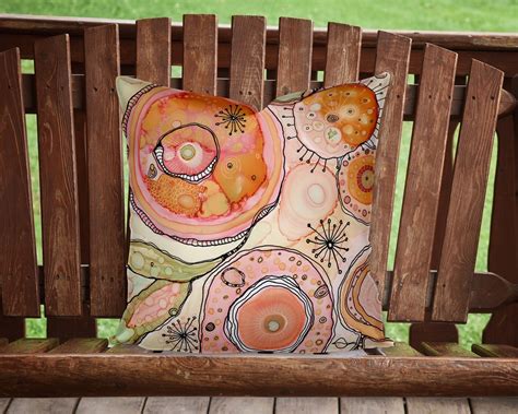 Floral Outdoor Patio Throw Pillow Colorful Art Pillows Flower Pillows