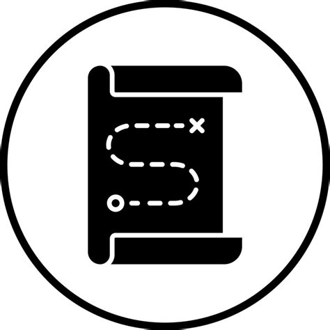 Treasure Map Vector Icon Style Vector Art At Vecteezy