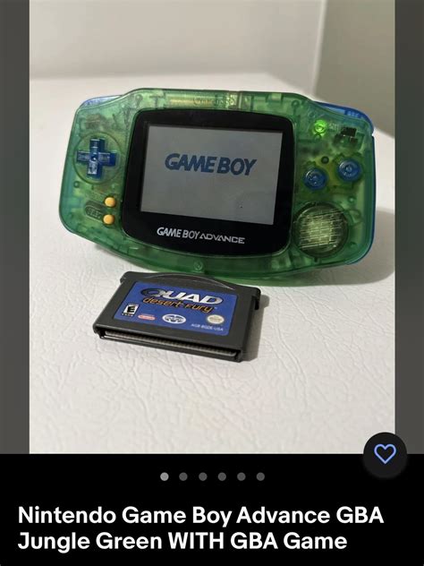 Usa Gba Model Agb 001 Jungle Green With Blue Buttons And Glass