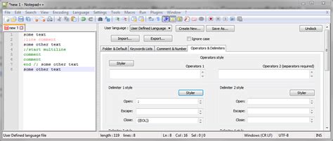 Custom Language Block Comment Line Comment Conflict Issue Notepad Plus Plus Notepad