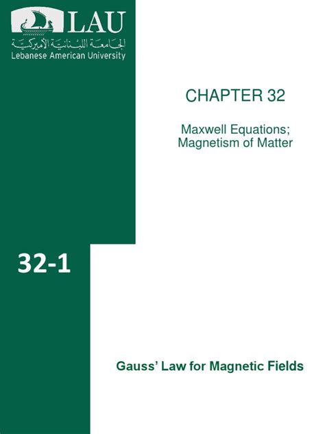 Chapter 32 Maxwells Eq Conv Pdf