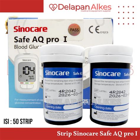 Jual Sinocare Strip Safe Aq Pro I Isi 50 Pcs Atau 25 Pcs Strips Test