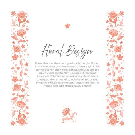 A Set Of Floral Elements To Decorate Your Designs Stock Vector