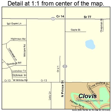 Clovis New Mexico Street Map 3516420