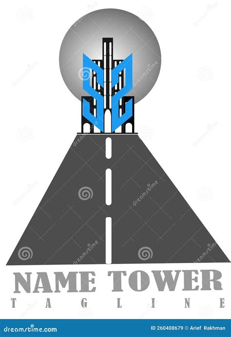 Tower Symbol Of A Dwelling In Urban Areas Stock Illustration Illustration Of Font Poster