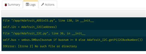 Ioerror Errno 2 No Such File Or Directory When Using I2c Product Support Balenaforums
