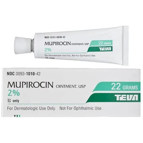Mupirocin Ointment Antibiotic Formula For All Ages Cool Storage