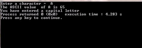 C Program To Check The Entered Character Is Capital Letter Small Letter Digit Or A Special