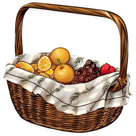 Download Romantic Picnic Basket Png Ema93