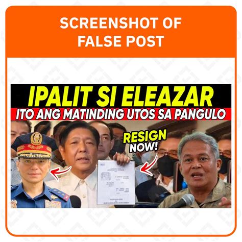 Fact Check Gregorio Catapang Jr Is Still Bucor Chief