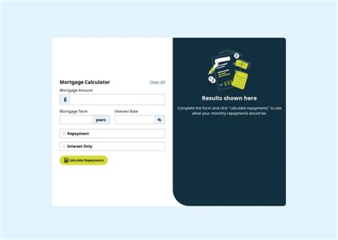 Frontend Mentor Mortgage Repayment Calculator Coding Challenge Solution