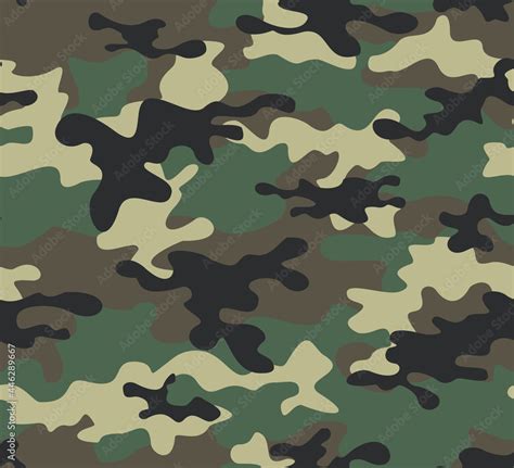 Green Camo Background Army Uniform Pattern Repeat Background Trendy