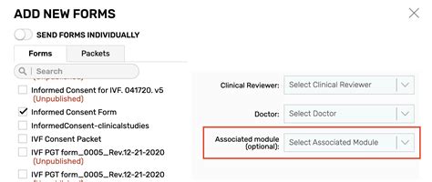 How Do You Associate A Form With A Module Engagedmd