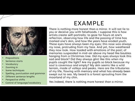 Descriptive Writing Examples Gcse