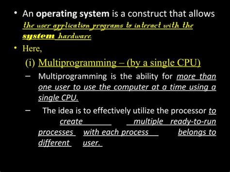 Operating System Structure Ppt