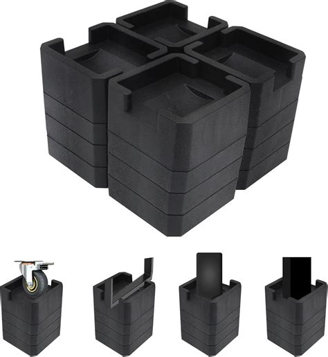 Mymulike Furniture Risers 4inch 5inch 6inch Or 8inch Bed Risers For